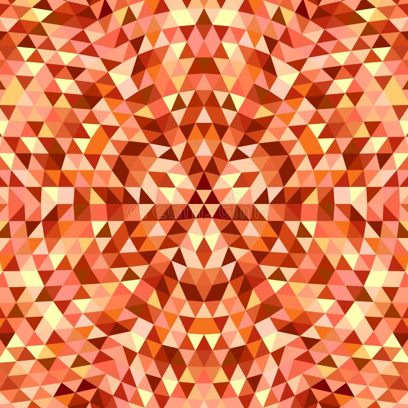 Round Triangle Kaleidoscope Mandala Background - Symmetric Vector ...