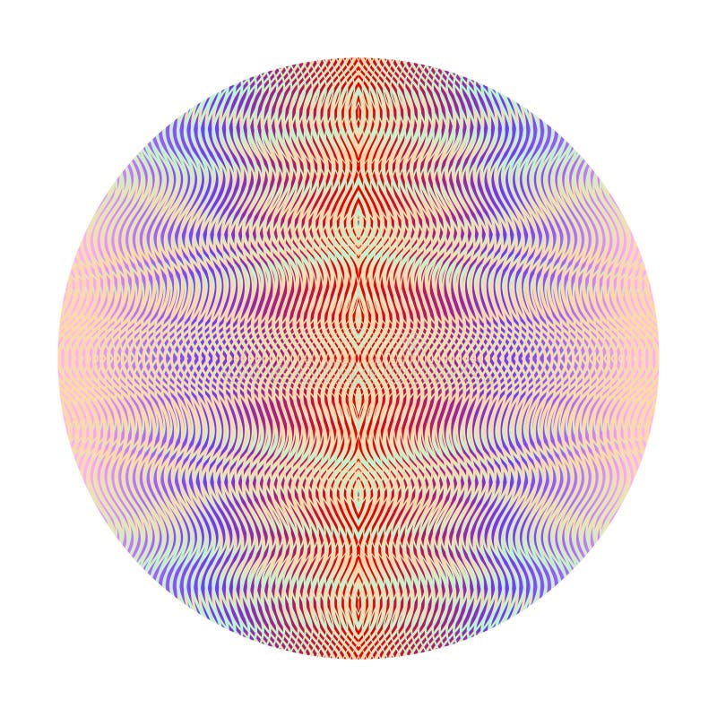 Round Vector Colored Shape with Gradient Blending. Stock Vector ...