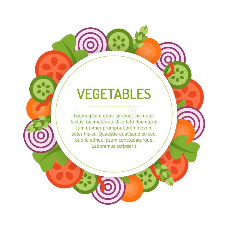 Border Design Mixed Vegetables Stock Illustrations – 38 Border Design ...