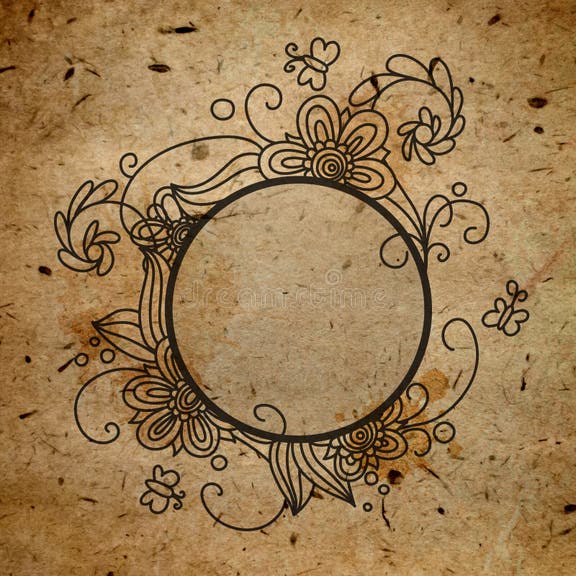 Round vignette stock illustration. Illustration of emotion - 13383769