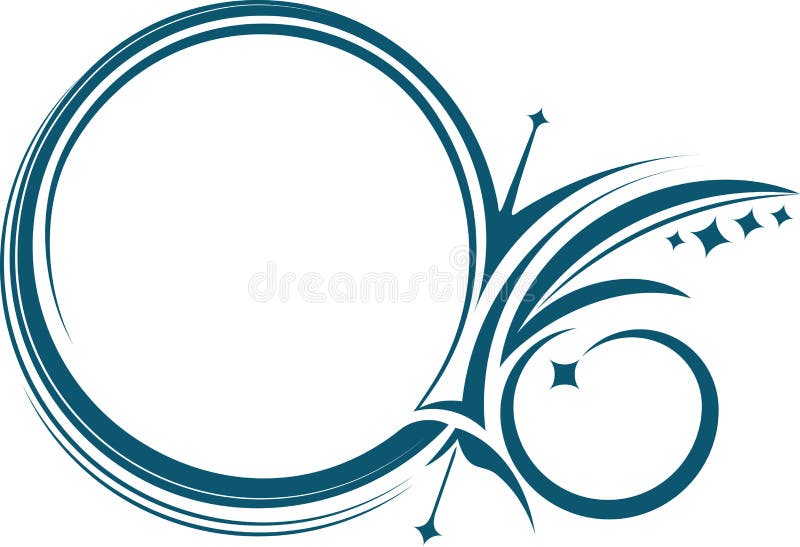 Round Vintage Frame for Your Design. Vector Illustration. Stock Vector ...