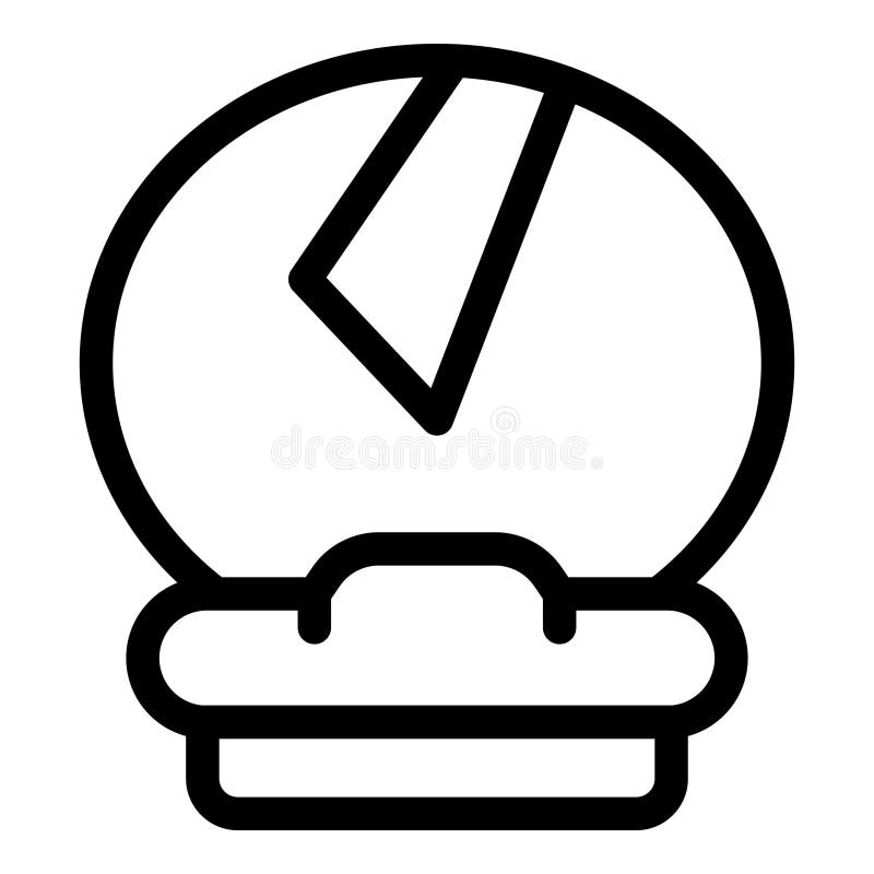 Round Wall Clock Showing almost One O Clock Icon Stock Vector ...
