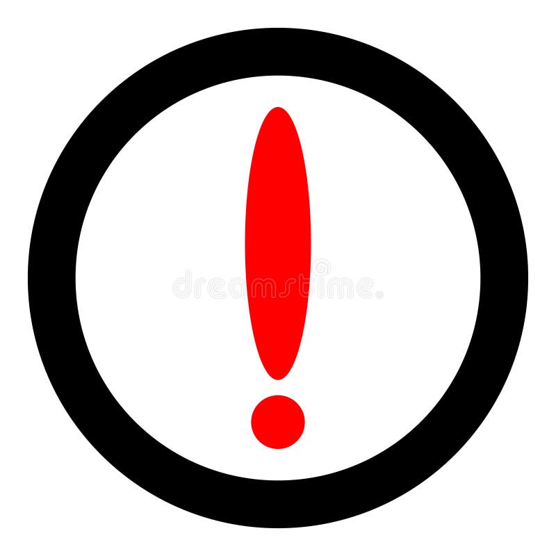 Round Warning Attention Line Icon, Outline Vector Sign, Linear Style ...