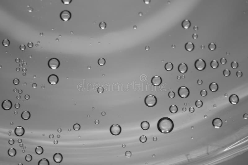 Round Water Drops on Wet Grey Background Stock Photo - Image of round ...