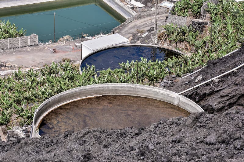 Round Water Pond stock image. Image of flow, nature - 304788585