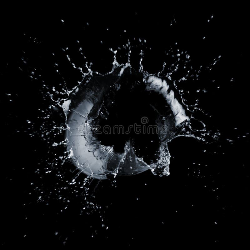 Round Water Color Pattern on the White Background. Globs of Vivid ...