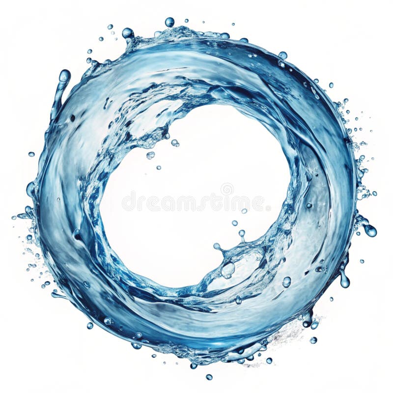 Round Water Splash Isolated Stock Illustrations – 15,219 Round Water ...