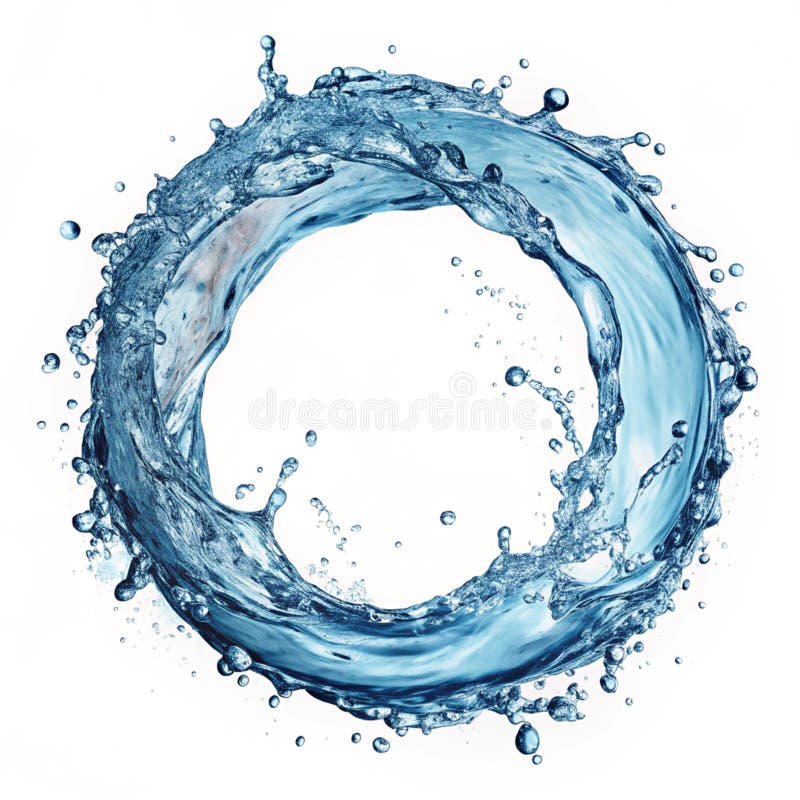 Round Water Splash Isolated Stock Illustrations – 15,219 Round Water ...