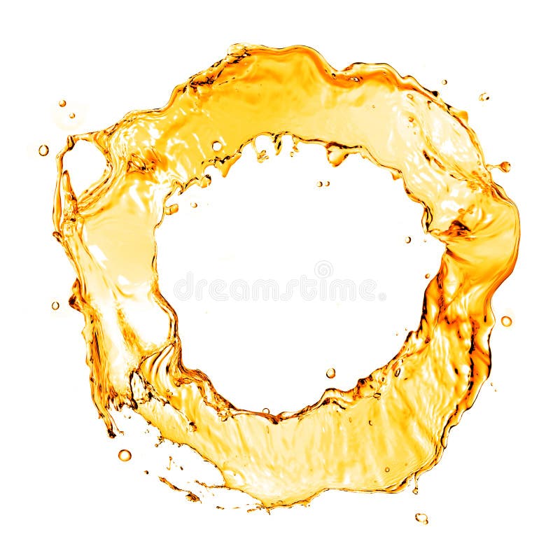 Round Water Splash Isolated Stock Photo - Image of flow, blue: 16380778