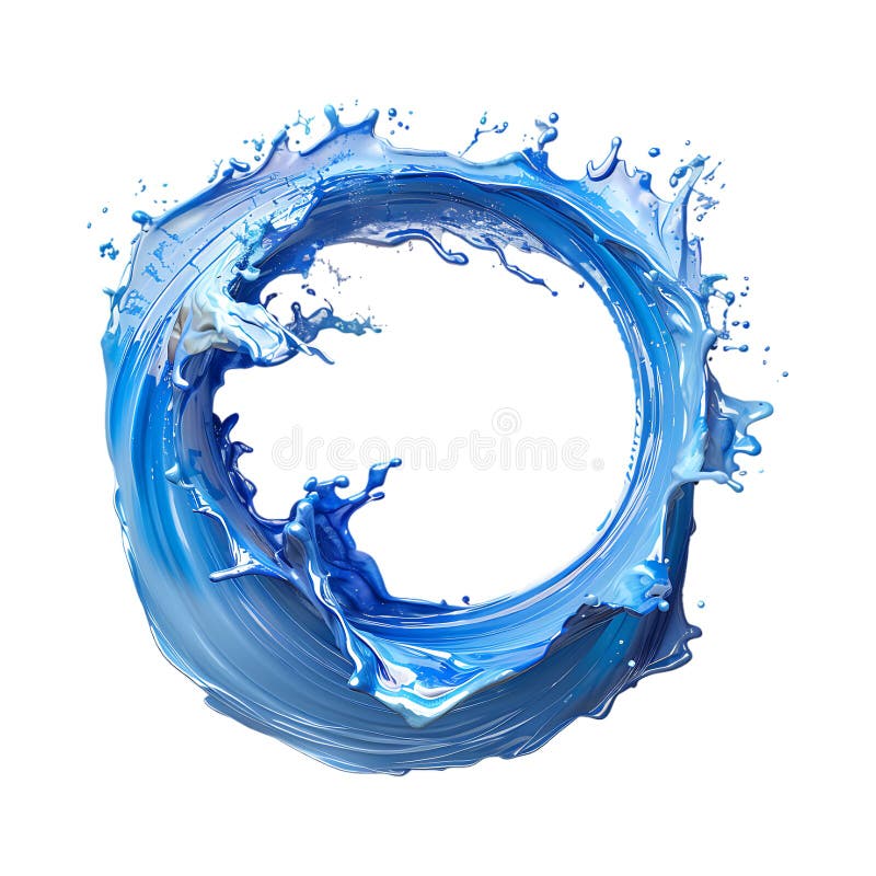 Round Water Splash on Transparent Background - Ai Generated Stock ...