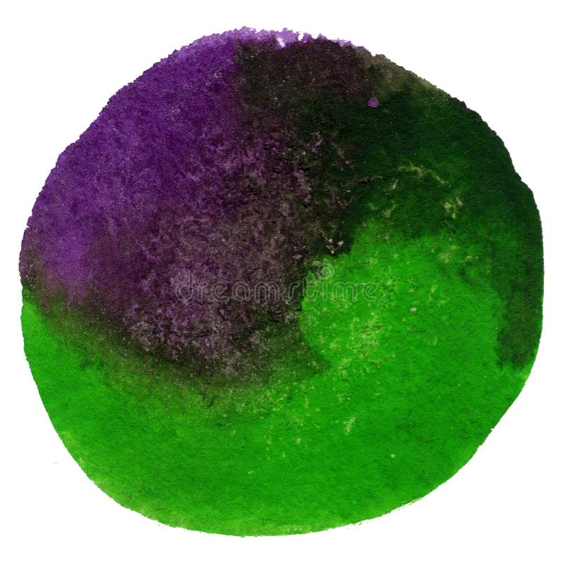 Round Watercolor Frame, Circle Shape Form . Stock Illustration ...