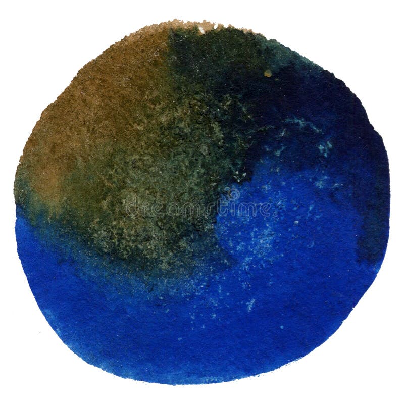 Round Watercolor Frame, Circle Shape Form . Stock Illustration ...