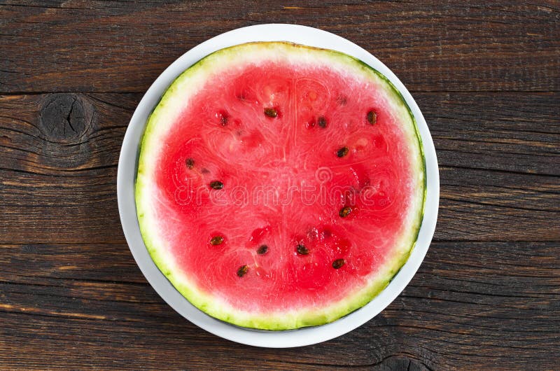 Round watermelon slice stock image. Image of water, nutrition - 76426069