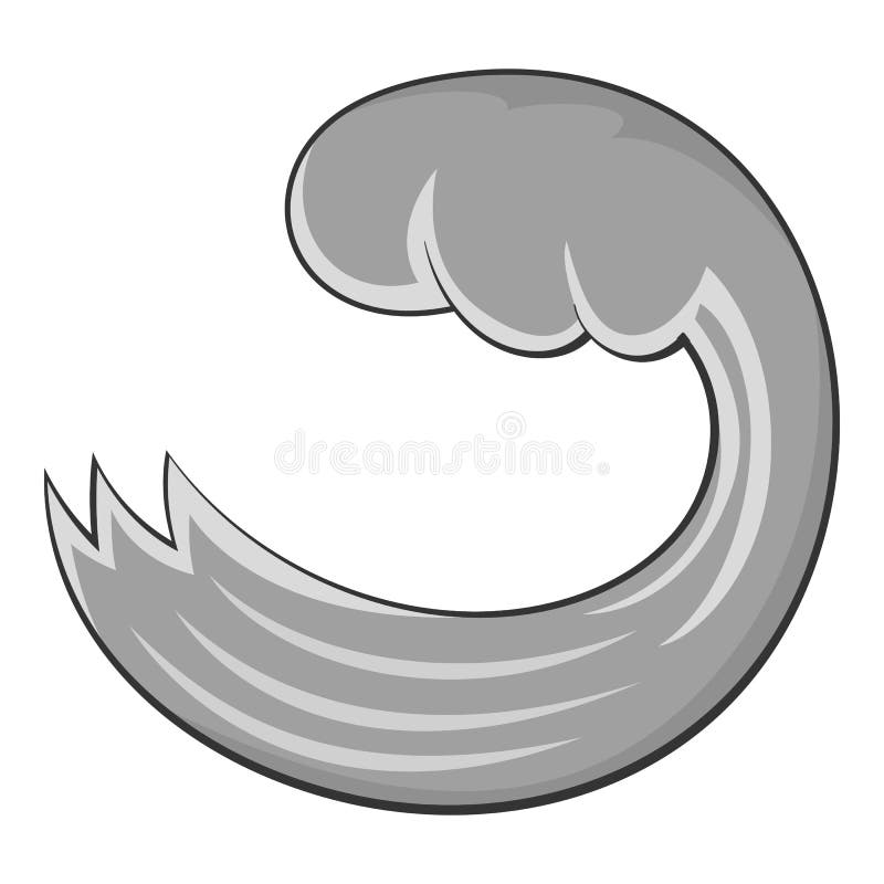 Round Wave Icon, Cartoon Style Stock Vector - Illustration of sailing ...