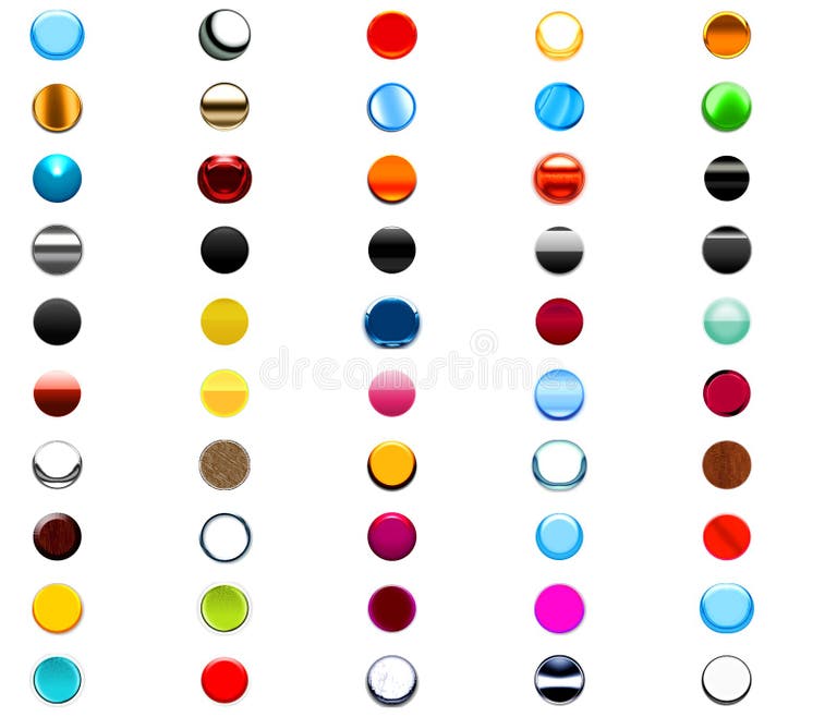 50 round web buttons set stock photo. Illustration of macbutton - 146530546