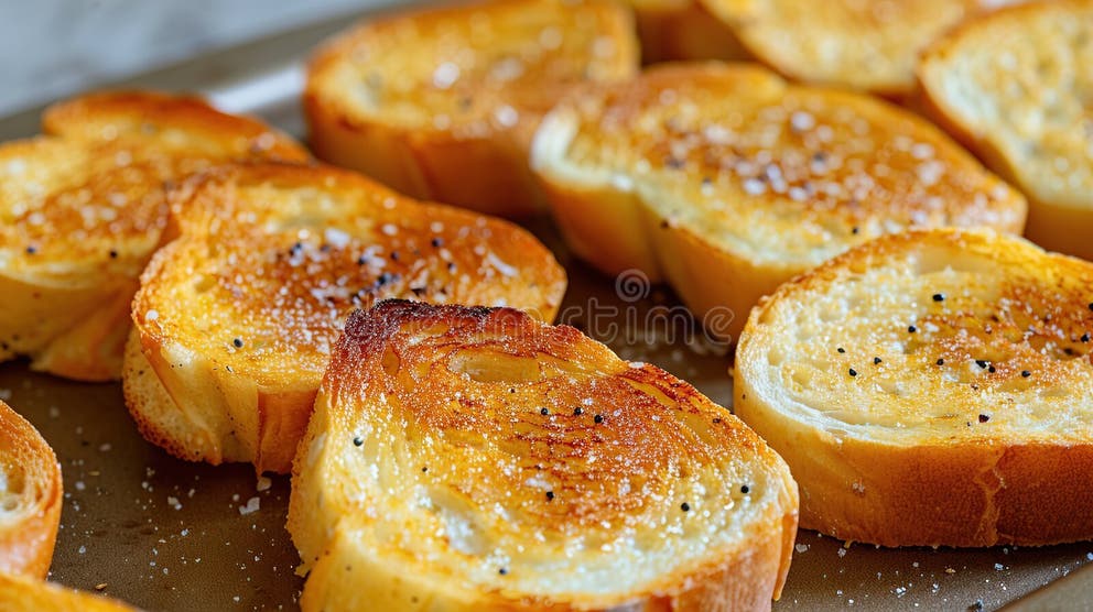 Round Well Toasted Bread Lying . Generative Ai Stock Illustration ...