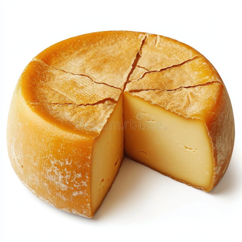A Round Wheel of Cheese with a Slice Removed, Showcasing Its Creamy ...