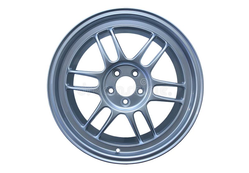 Round Wheel Rim Isolated on the White Stock Photo - Image of shape ...