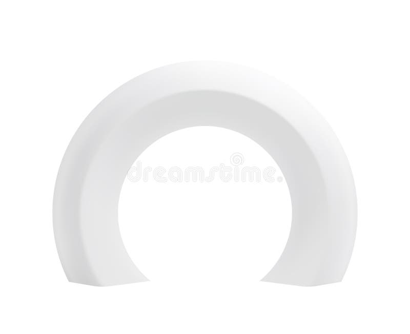 Round White Arch Template. Isolated Vector Mockup. Stock Vector ...