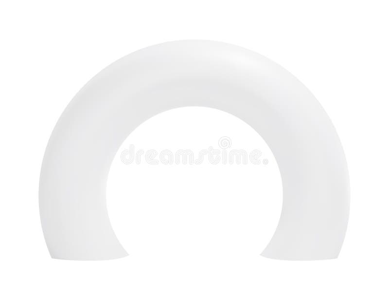 Round White Arch Template. Isolated Vector Mockup. Stock Vector ...