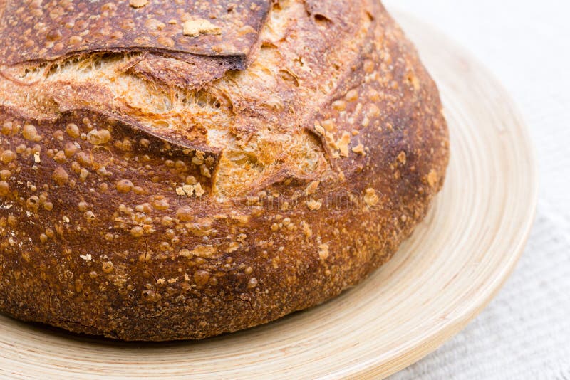 Round white bread stock photo. Image of round, artisan - 83612210