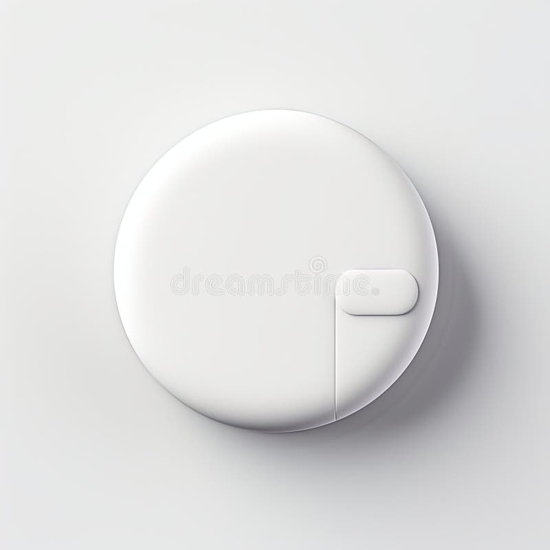 Round White Button for Versatile Design Projects, Call To Action ...