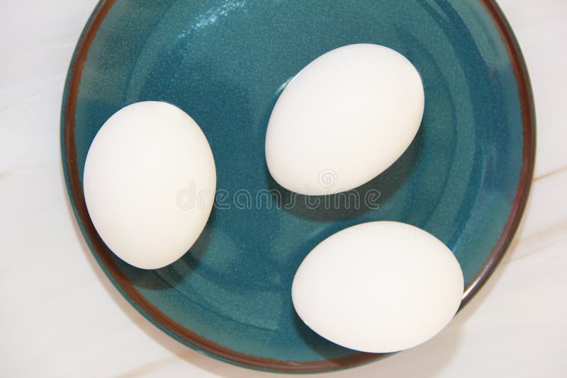 Round White Chicken Eggs with Hard Shells Stock Image - Image of nature ...