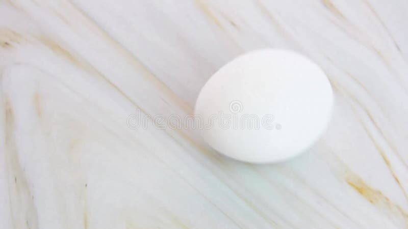 Round White Chicken Eggs with Hard Shells Stock Footage - Video of ...