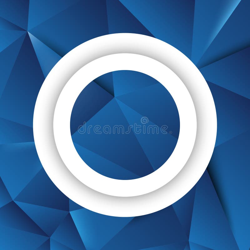 Round White Frame Over Geometric Triangular Polygon Stock Vector ...