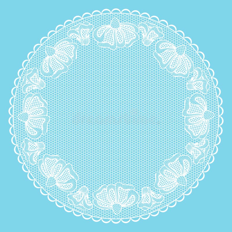 Lacy frame stock vector. Illustration of napkin, frame - 27525836