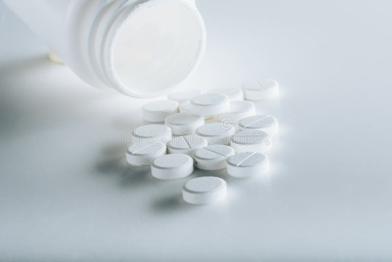 Round white tablets stock image. Image of round, health - 106264961