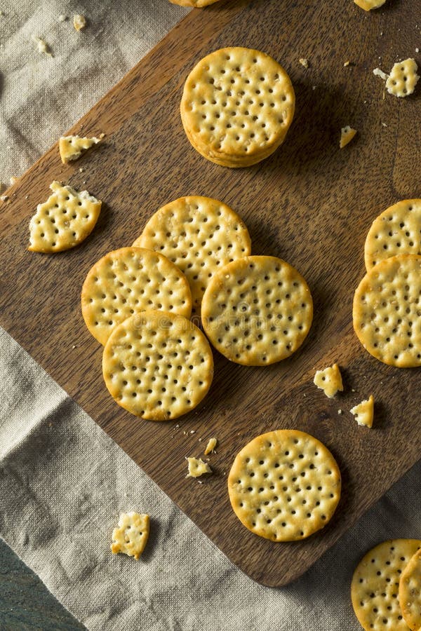 Round Whole Wheat Crackers stock image. Image of bread - 112284071
