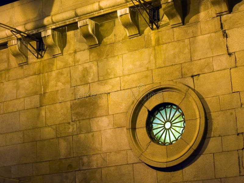 Round Bay Window on Historic Ljubljana Building, Slovenia Stock Image ...