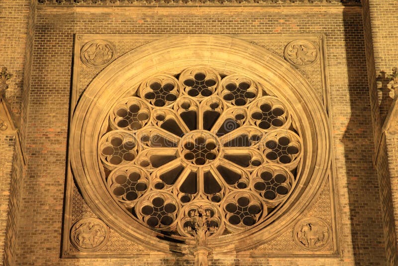 Round window stock image. Image of christian, church - 47994377