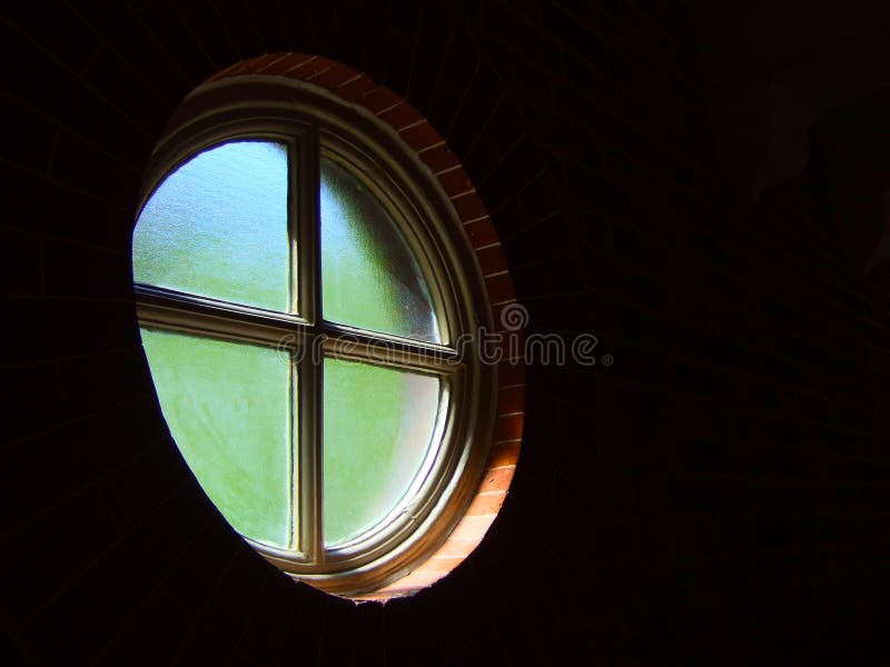 Round window perspective stock photo. Image of architecture - 31892752
