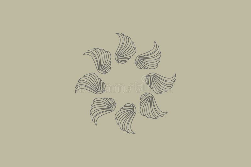 Round wings logo stock vector. Illustration of round - 284007481