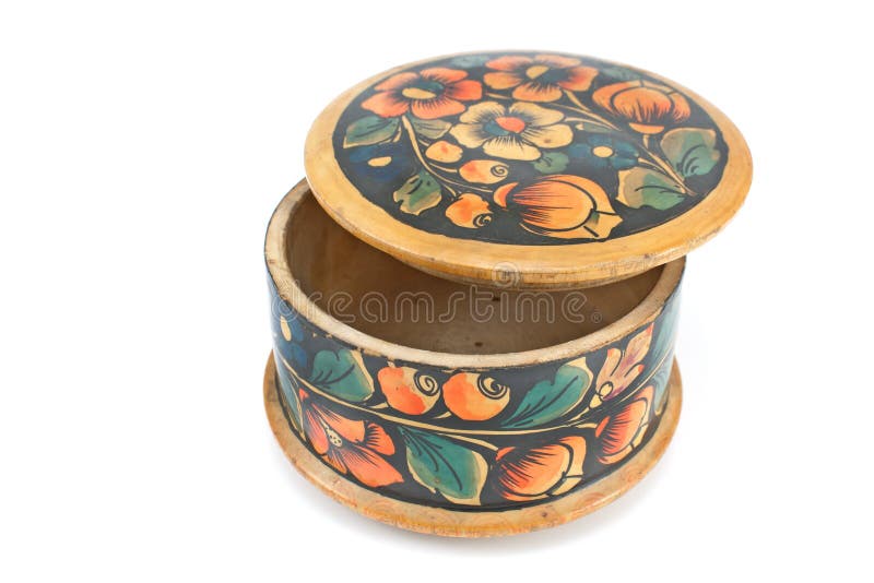 Round wooden box stock image. Image of round, vintage - 77846127