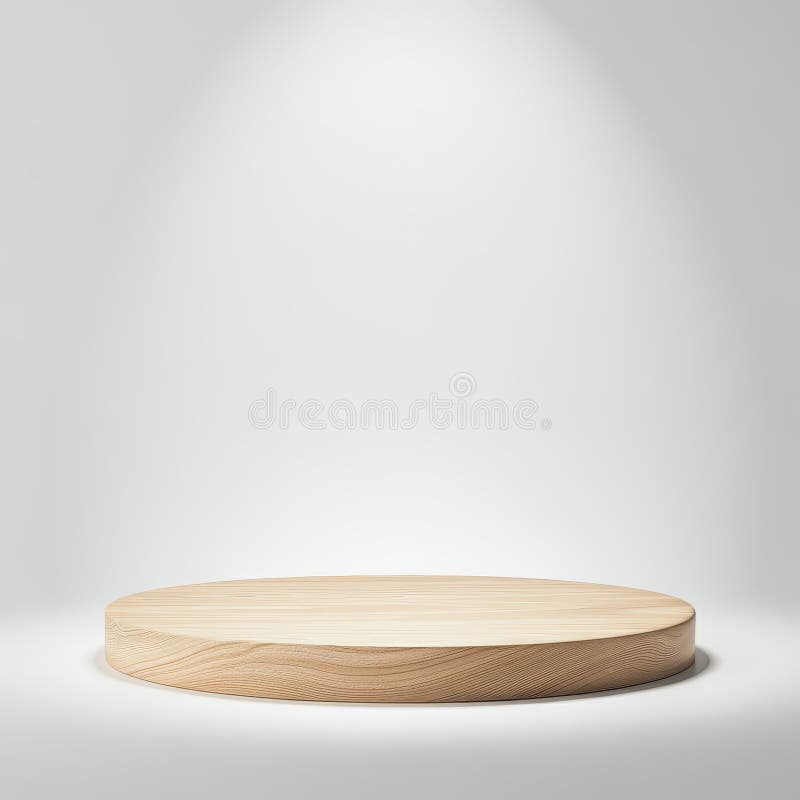 A Smooth, Round Wooden Platform Transparent Background Stock ...