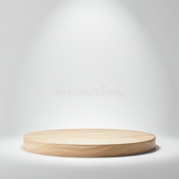 A Smooth, Round Wooden Platform Transparent Background Stock ...