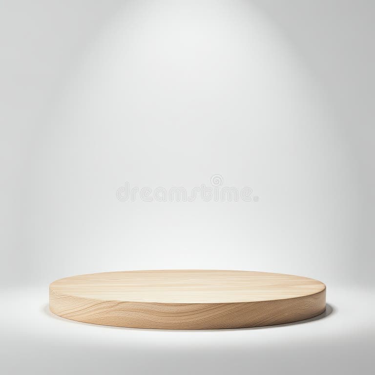A Smooth, Round Wooden Platform Transparent Background Stock ...