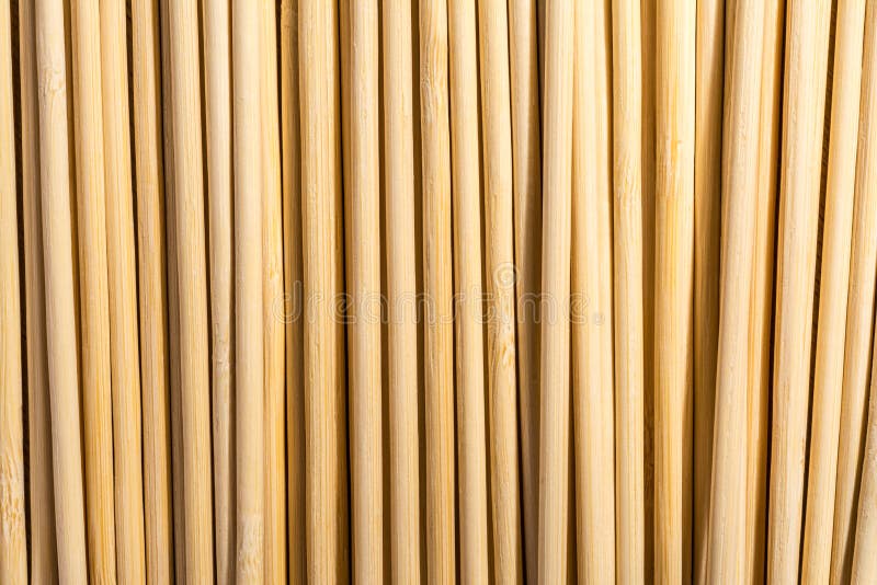 Round Wooden Sticks Background. Close-up Wall Pattern Stock Image ...