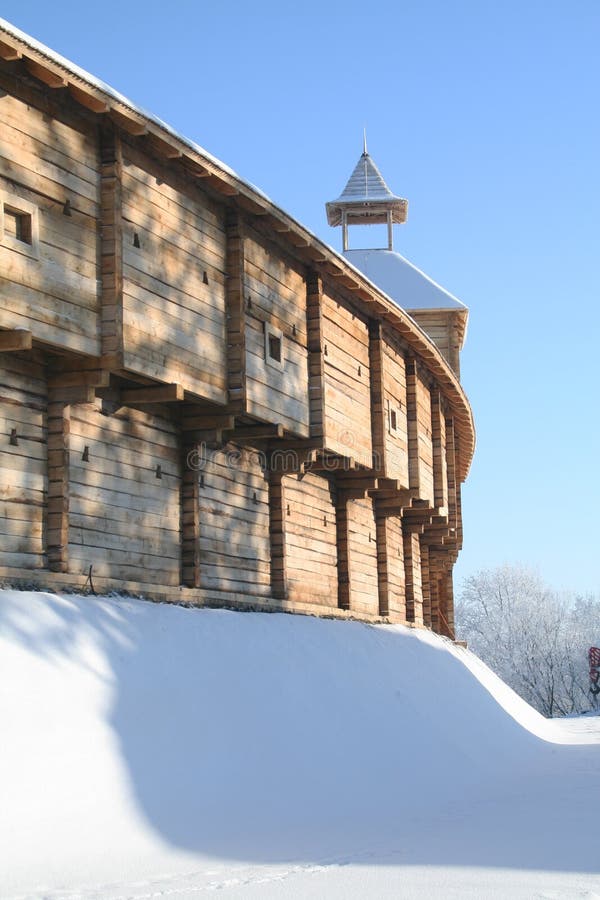 Round wooden stronghold stock image. Image of wooden - 16652111