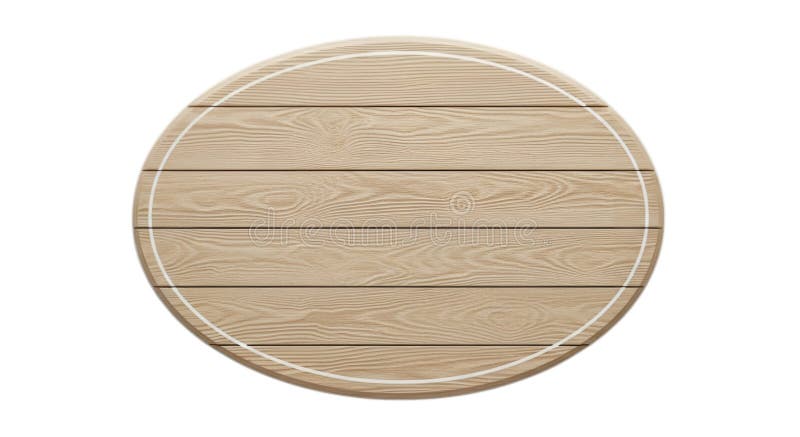Wood Plank Oval Shape with Line Border, Surface Texture, Woodgrain ...