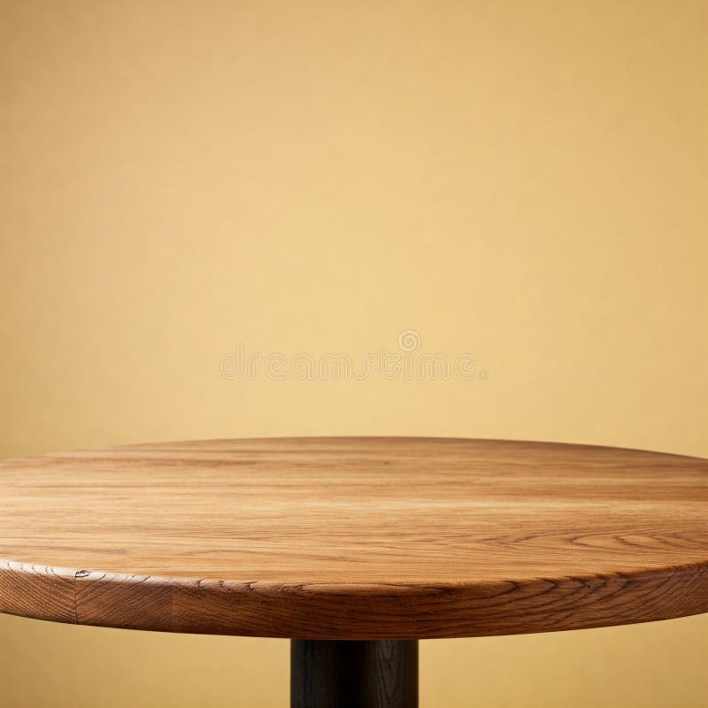 Wooden Tabletop Mockup, Isolated on Plain White Background Stock ...