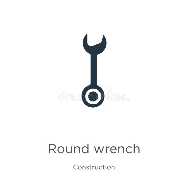 Round Wrench Icon Vector. Trendy Flat Round Wrench Icon from ...
