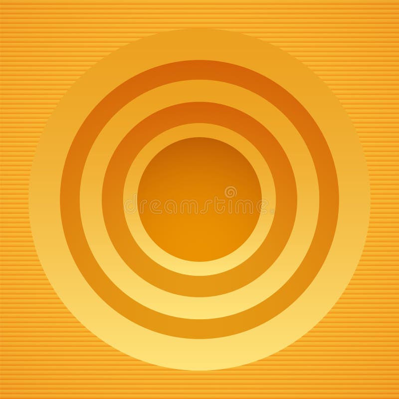 Round yellow banner stock vector. Illustration of decoration - 41238814