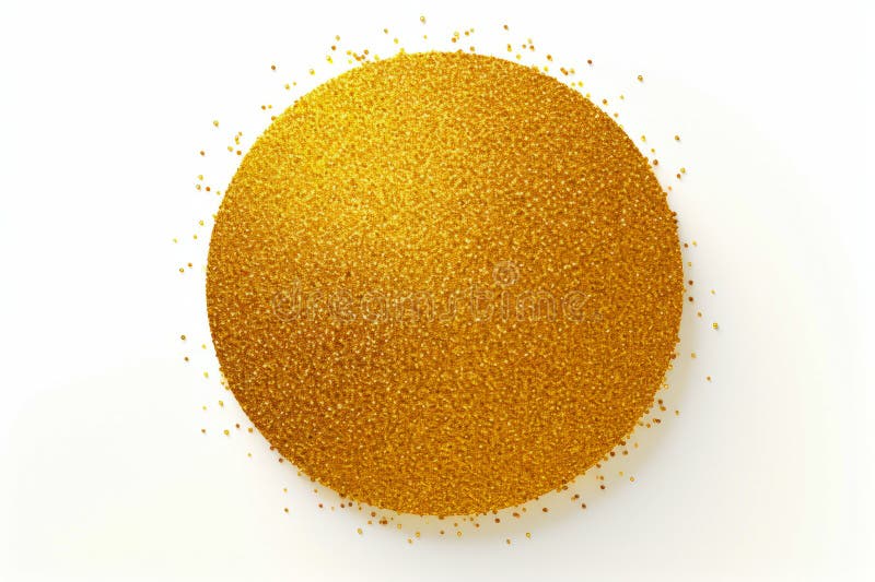 Round Yellow Object with Small Gold Dots on it S Surface. Generative AI ...
