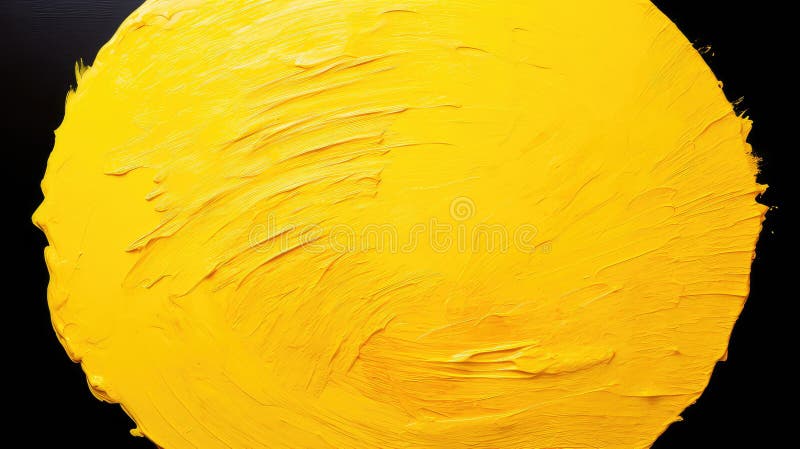 Round yellow paint circle stock illustration. Illustration of sunny ...