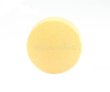 Round yellow pill stock image. Image of health, treatment - 6392961
