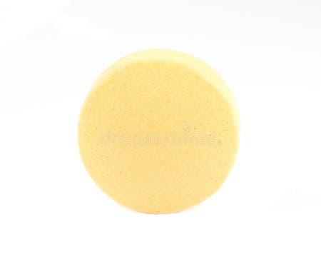Round yellow pill stock image. Image of health, treatment - 6392961